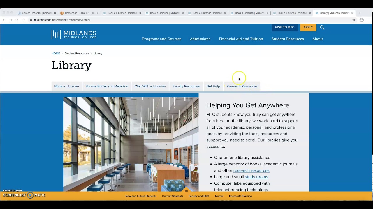 MTC Library and Database Access