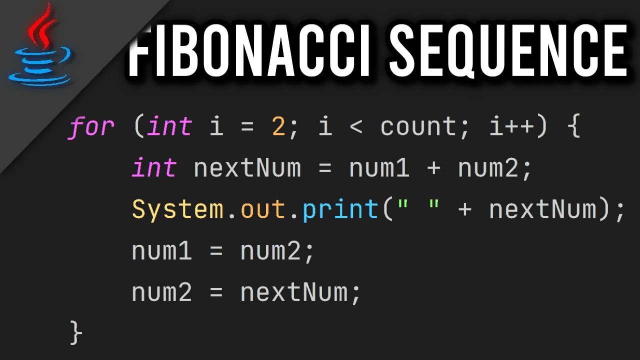 Fibonacci Sequence in JAVA | (simple & easy)