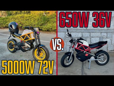 72V 5000w Razor Kit - Before vs After