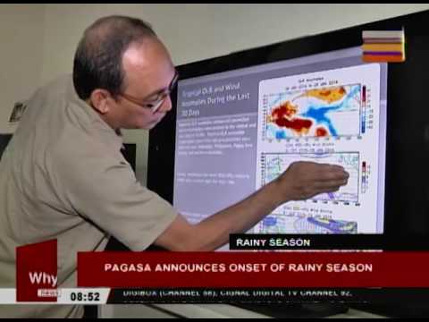 PAGASA announces onset of rainy season