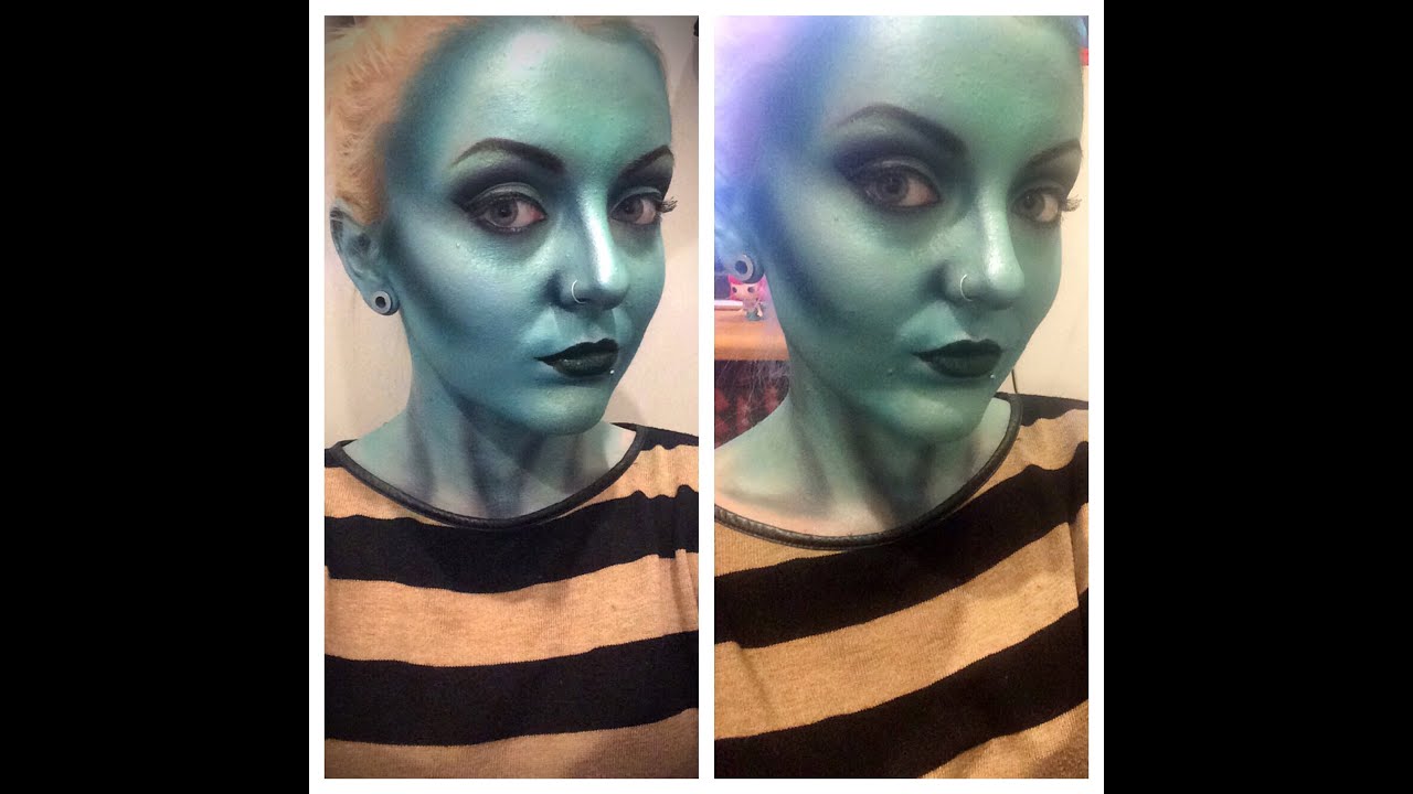 Blue Alien time-lapse makeup