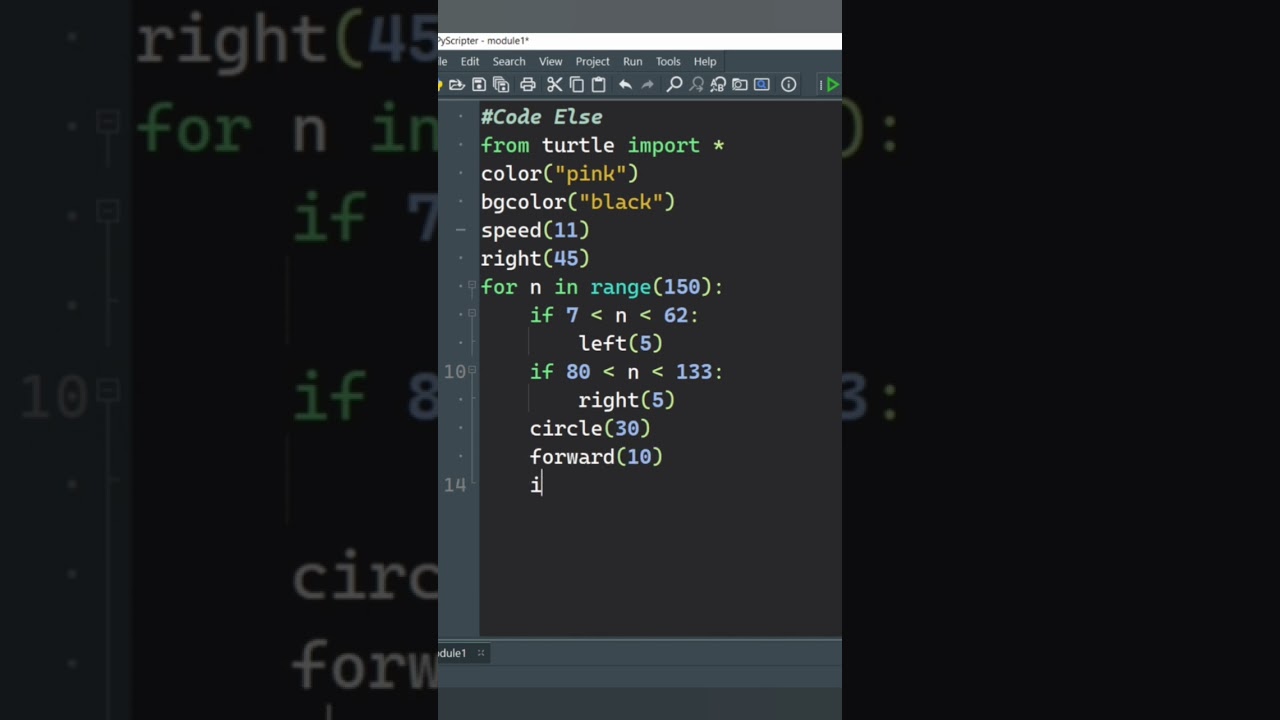 Infinity Symbol Using Python Turtle #shorts