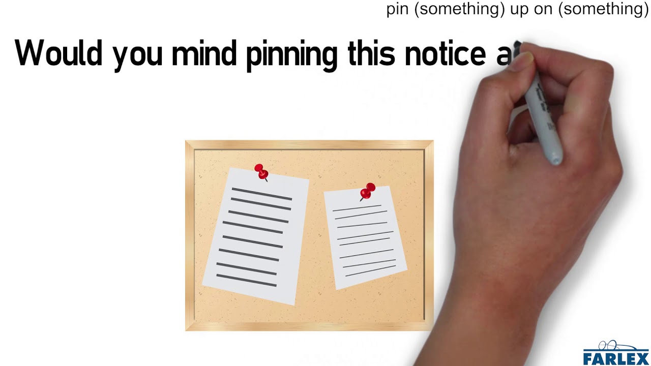 pin (something) up on (something)