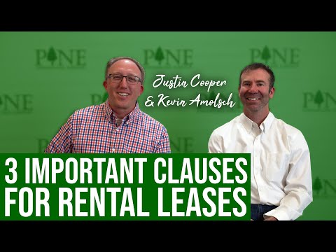 3 Important Clauses for Rental Leases