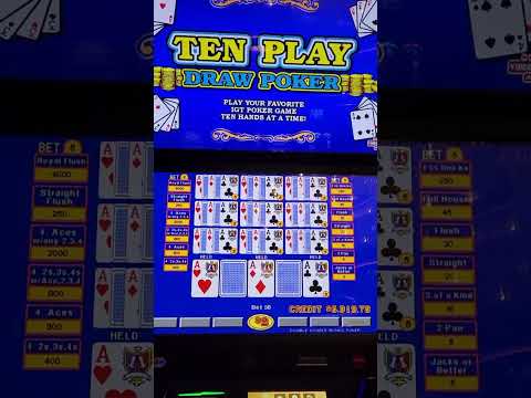 10 Shots at a $4,000 Video Poker Hand! Will we Get 4 Aces?!