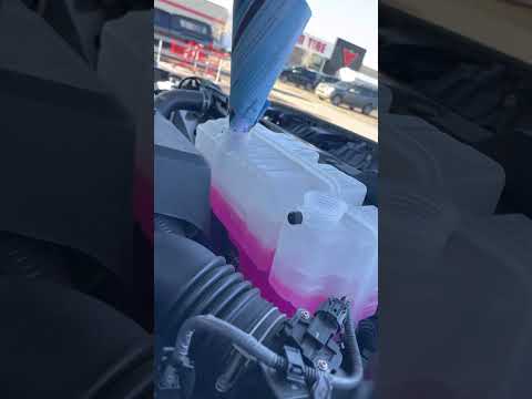 How to add color pink  Coolant  to 2022 Toyota Tundra twin. Turbo v6  SR5