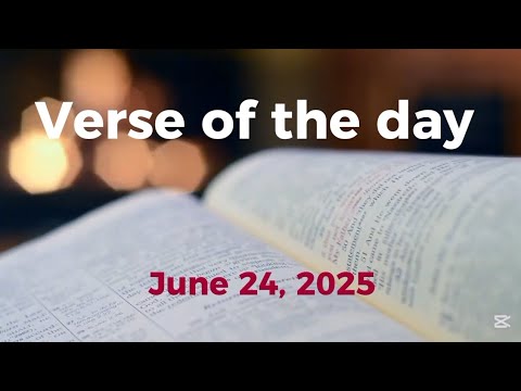 Verse of the day - June 24, 2025 | Mark 9:35