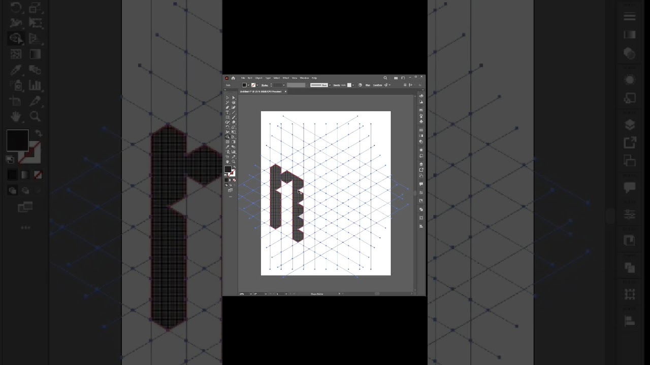 Create cubic monogram #logo #adobeillustrator #logodesign #vectorlogotutorial #vectorlogo #logos