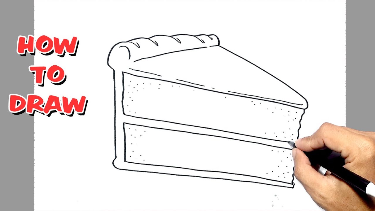 How to Draw Slice of Cake