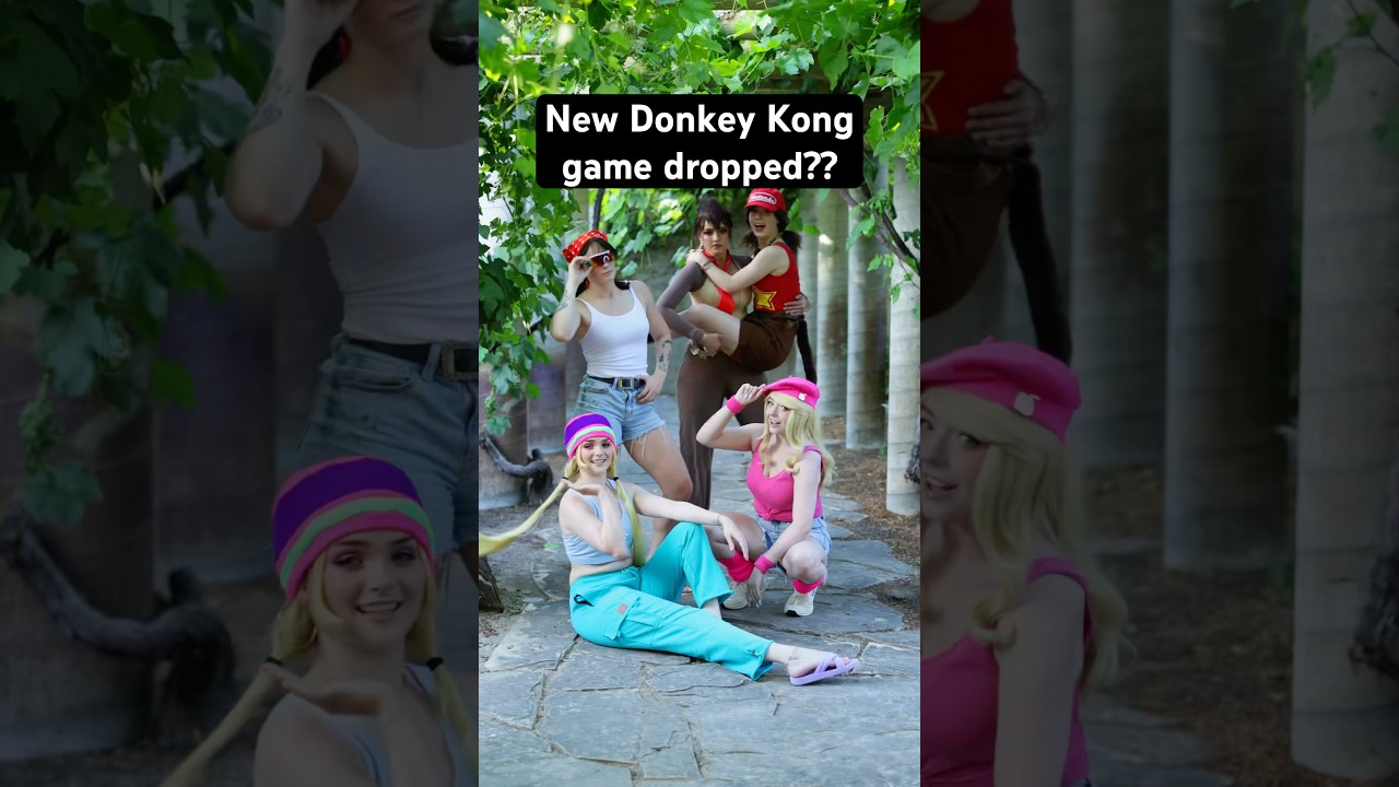 Don’t tell Cranky Kong we had a party without him 🎉 #donkeykong #cosplay