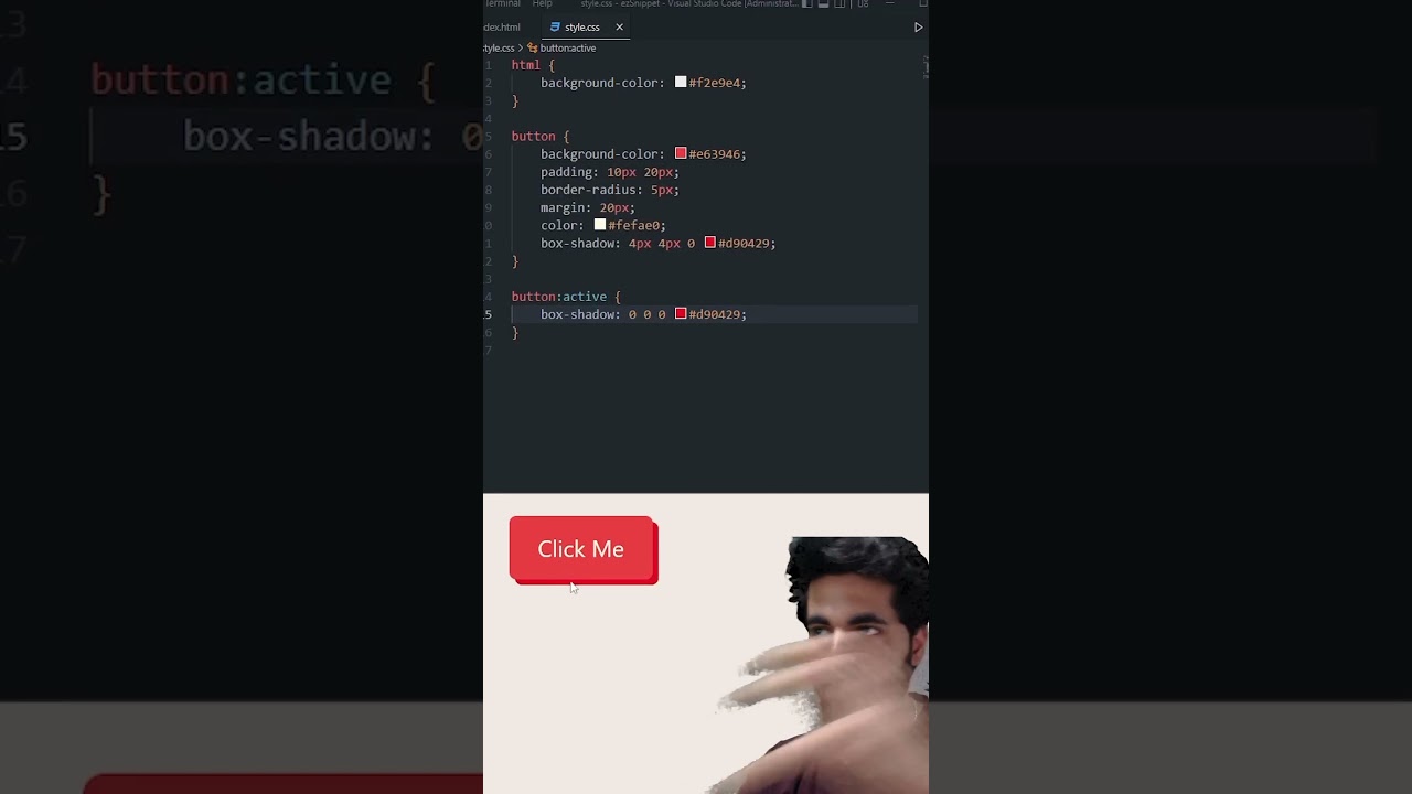 Button Click Effect in CSS