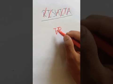 I MADE A RISHITA NAME LOGO#storts#drawing#drawwithme