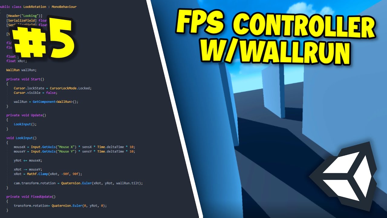 Rigidbody FPS Movement Tutorial #5 | Wall Run Movement + Camera Effects!