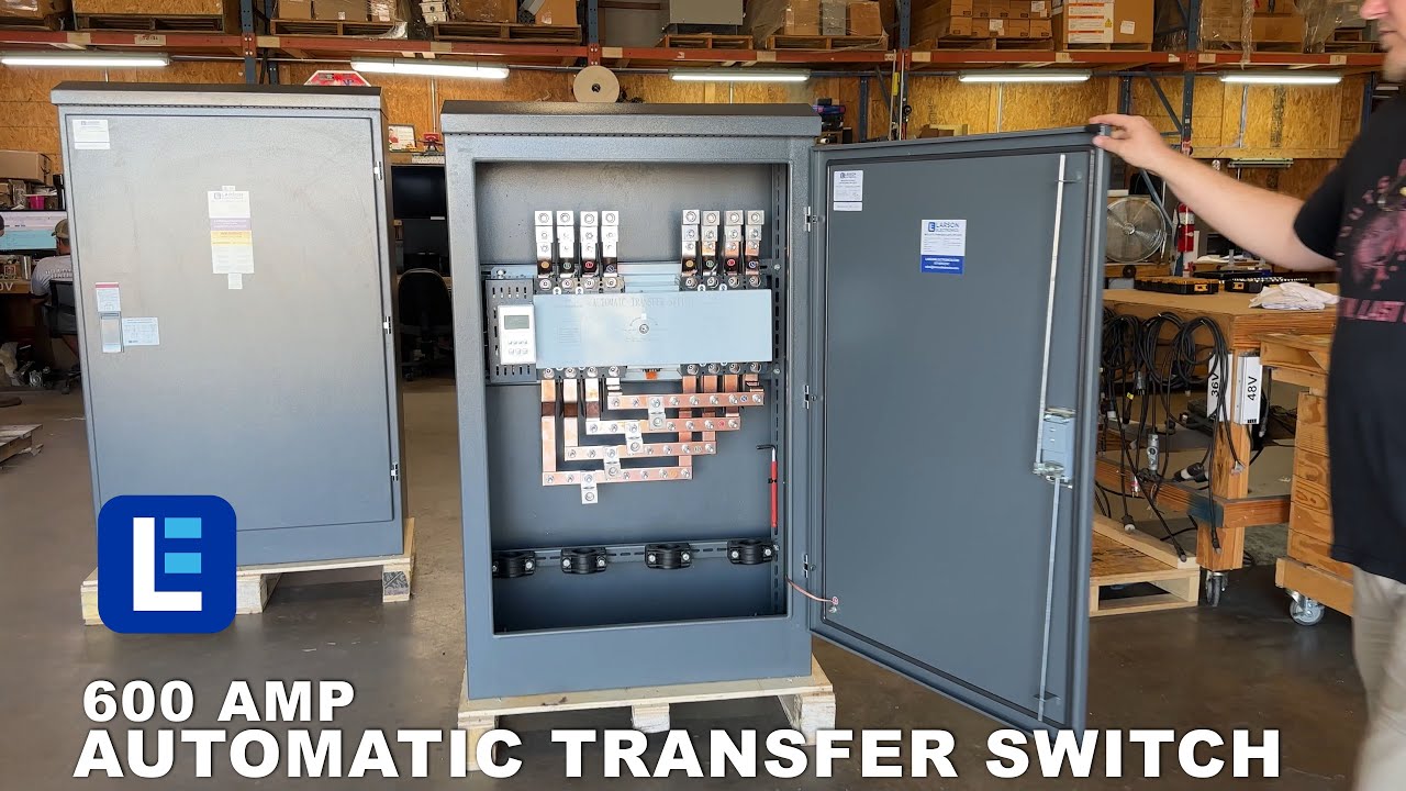 600-amp Automatic Transfer Switch - 480V 3 Phase 4 Pole (4 Wire) - NEMA 3R - Larson Electronics