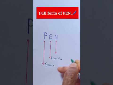 Full form of PEN.🖊️