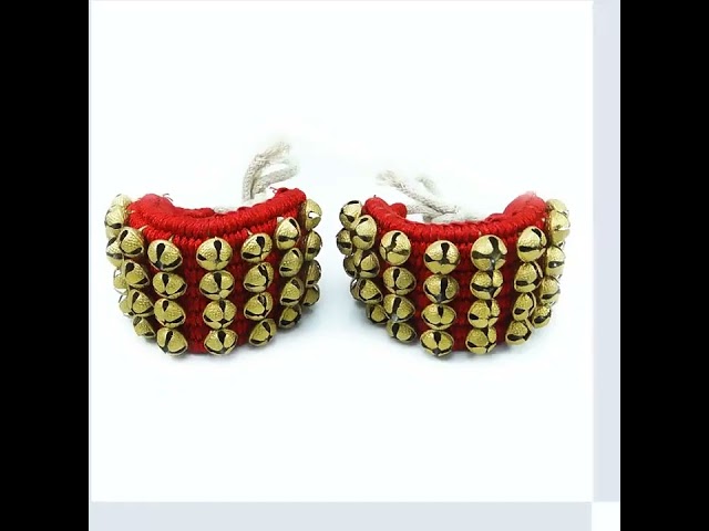 Musical Ghungroo Pair - New Red 5 Line Classical Dancing Indian Ethnic ...