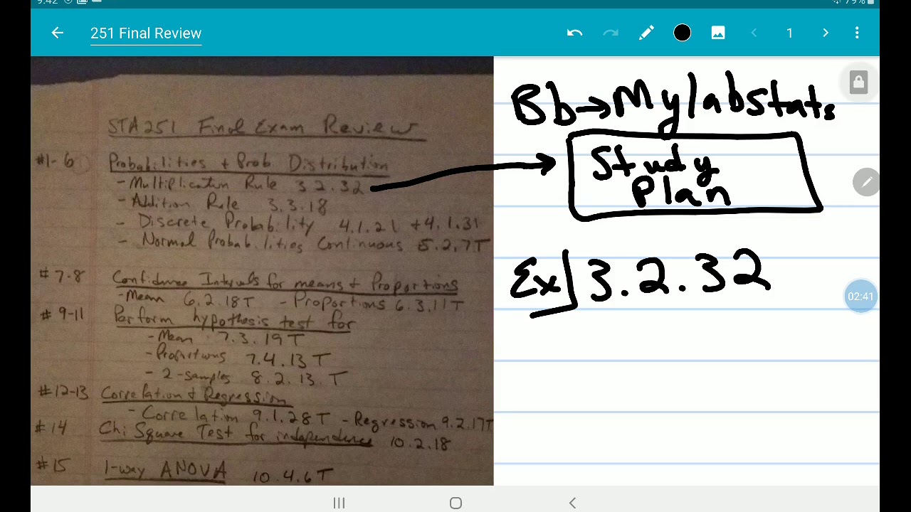 STA 251 Final Exam Review
