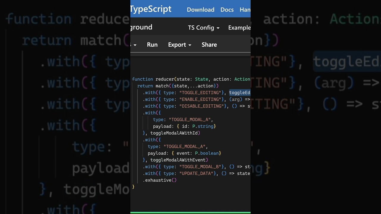 Use pattern matching in your Javascript Code: ts-pattern