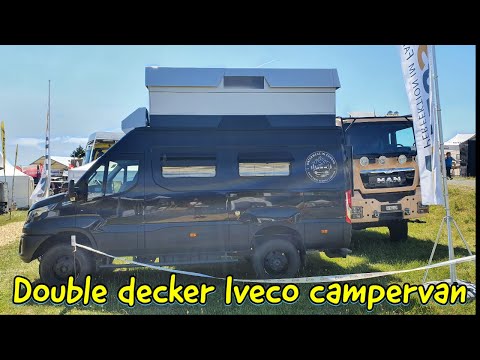 Double decker 4x4 Iveco campervan