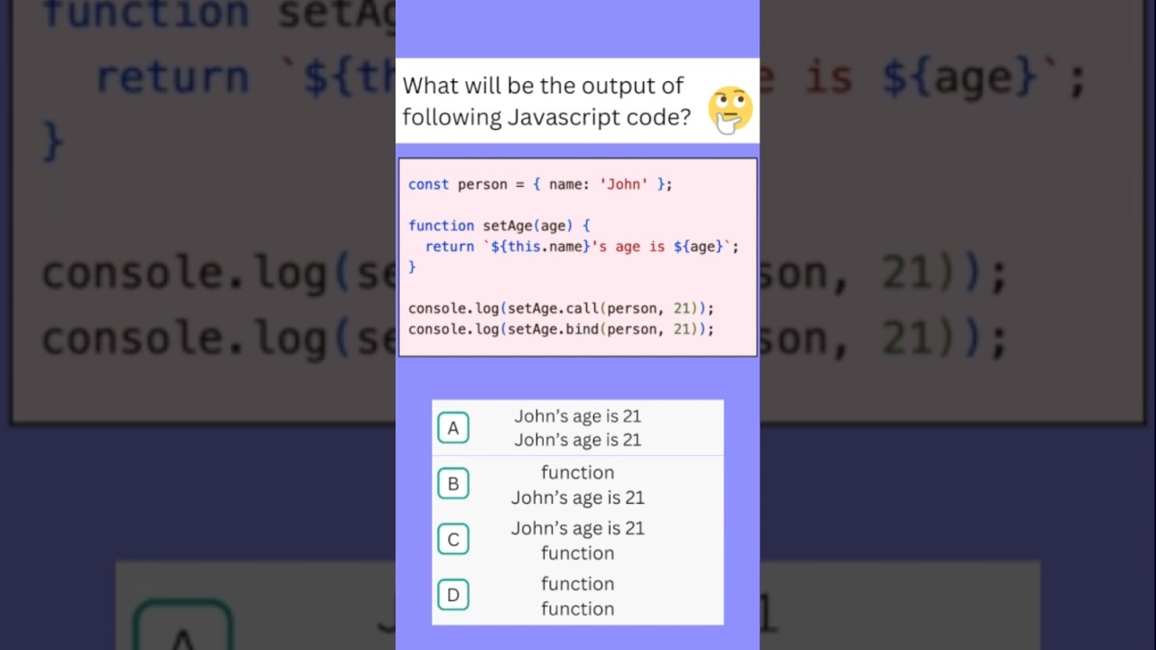 javascript mcq questions part 16 | javascript concepts #javascript #mcq #javascriptquiz