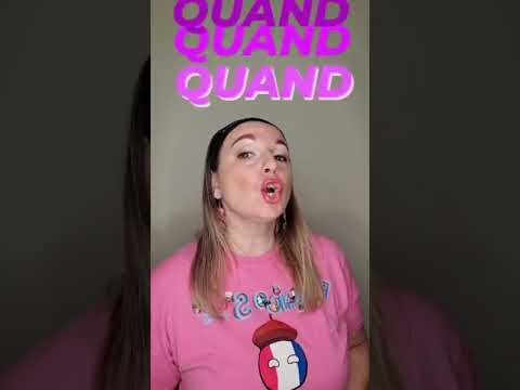 🇫🇷 Quand 🇫🇷 Pronunciation in French. How to pronounce question words in french