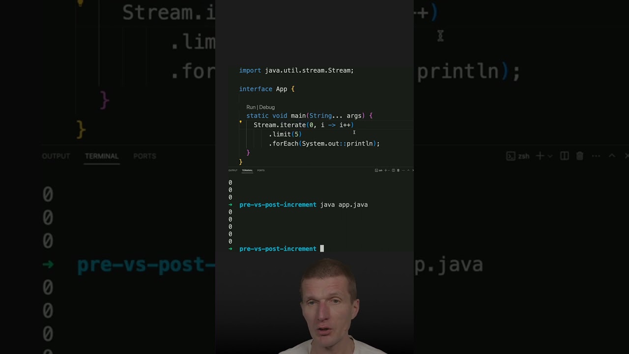 ++i vs. i++ #java #shorts #coding #airhacks