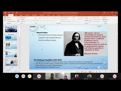 Scientific methods for marine biology guest lecture by Ms. Sandhya Sharma