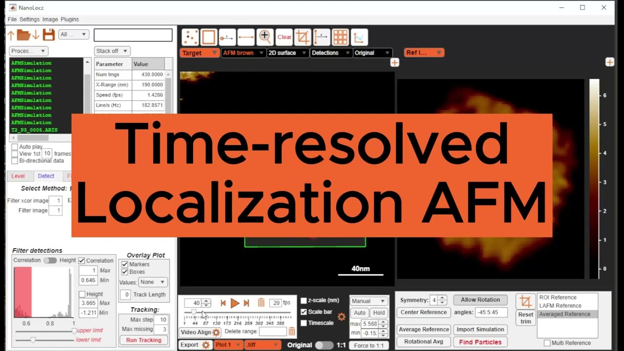 NanoLocz Tutorial: Time-Resolved Localization AFM