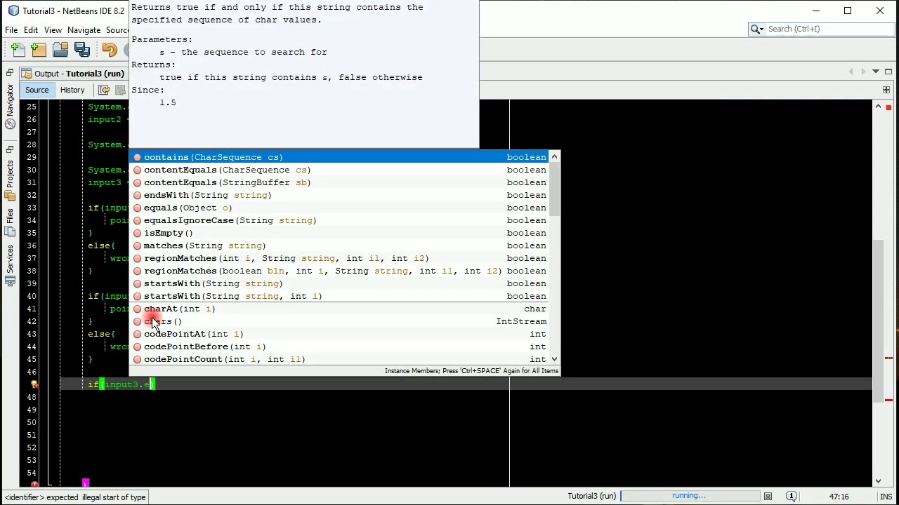 Java Netbeans Simple java quiz