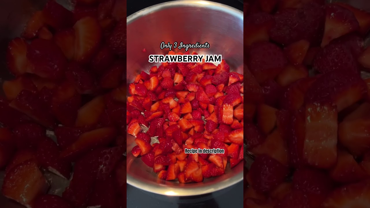 3 Ingredients Recipes | Homemade Strawberry Jam | How to Make Strawberry Jam