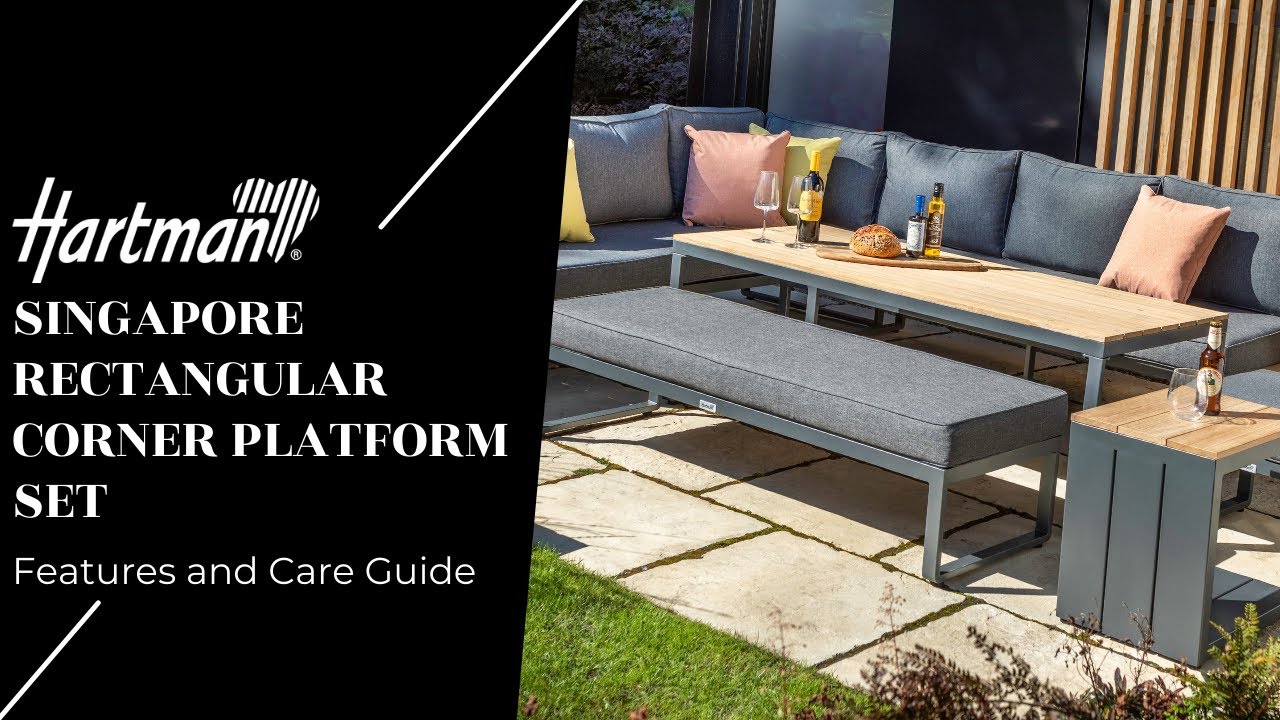 Singapore Rectangular Corner Platform Set - Features and Care Guide
