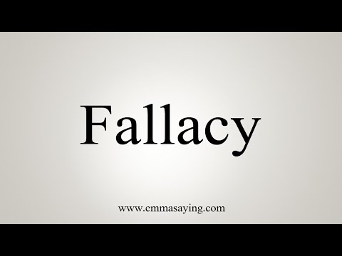 How To Say Fallacy
