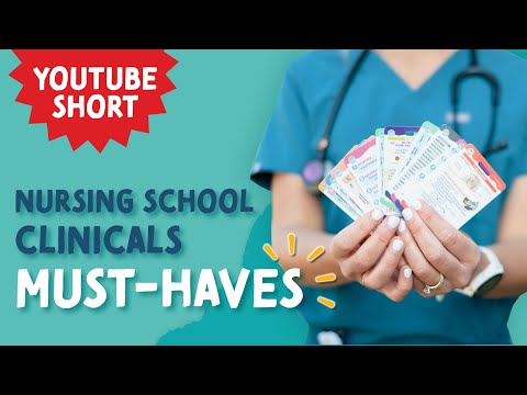 Nursing School Clinicals Must-Haves #shorts #nursingnotes #nursing