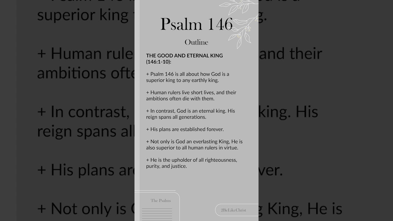 Psalm 146 Explained in 1 Minute... #biblestudy #psalms #biblereading #bibletime #christiantiktok