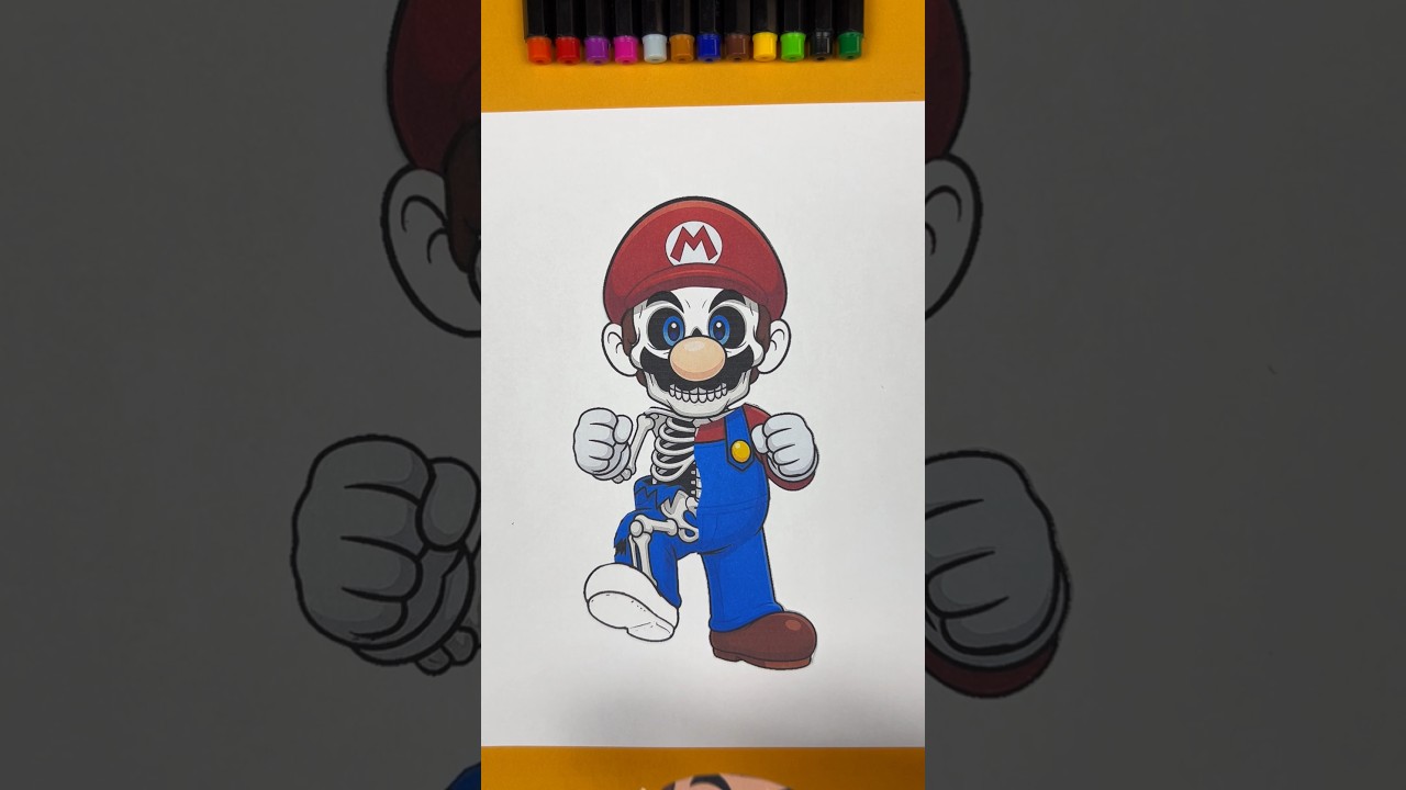 The Super Mario Galaxy Mario Paper Piece Putting Challenge #supermariobros #mario #papercraft