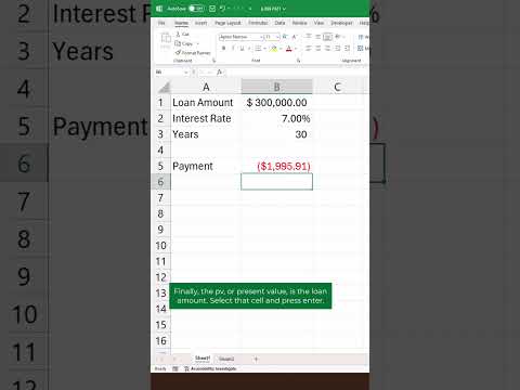 Mortgage Payment Calculator in Excel or Google Sheets