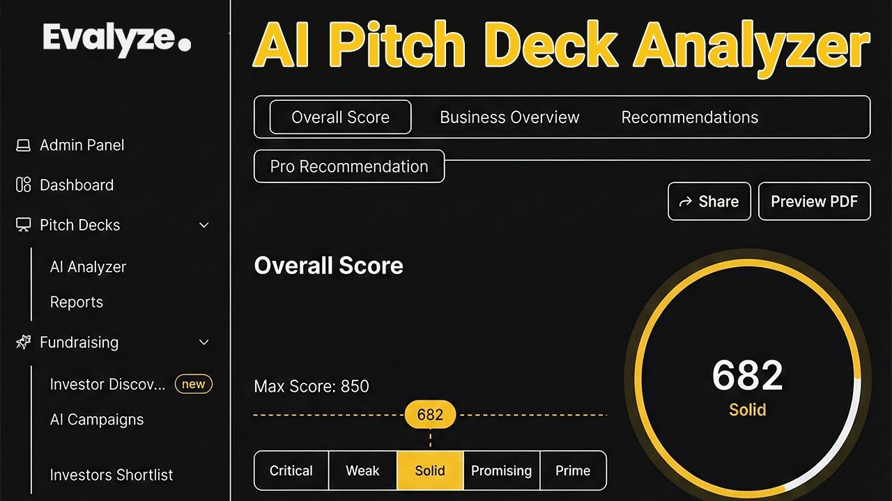 How to Use the Evalyze.ai Pitch Deck Analyzer (Official Tutorial)