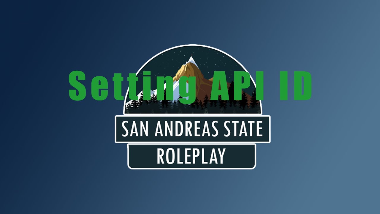 How to set API ID | SASRP