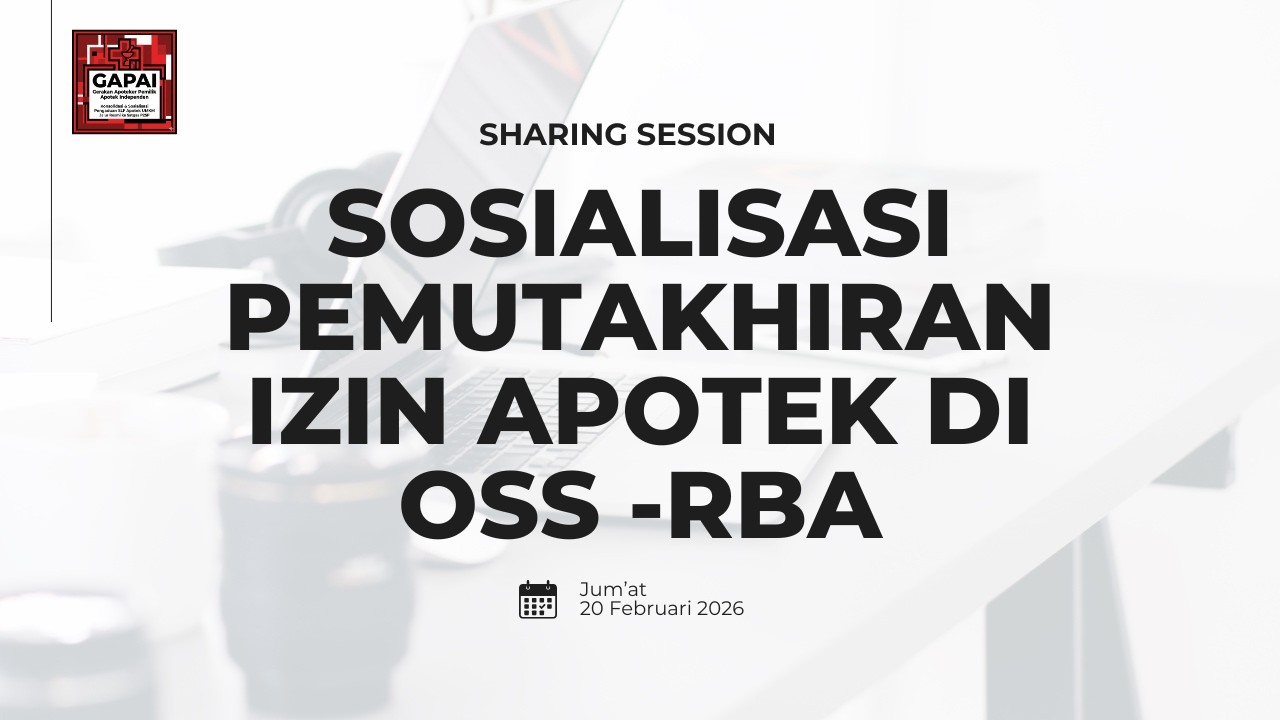 Sosialisasi Pemutakhiran IZIN APOTEK (PBA) di  OSS RBA terbaru