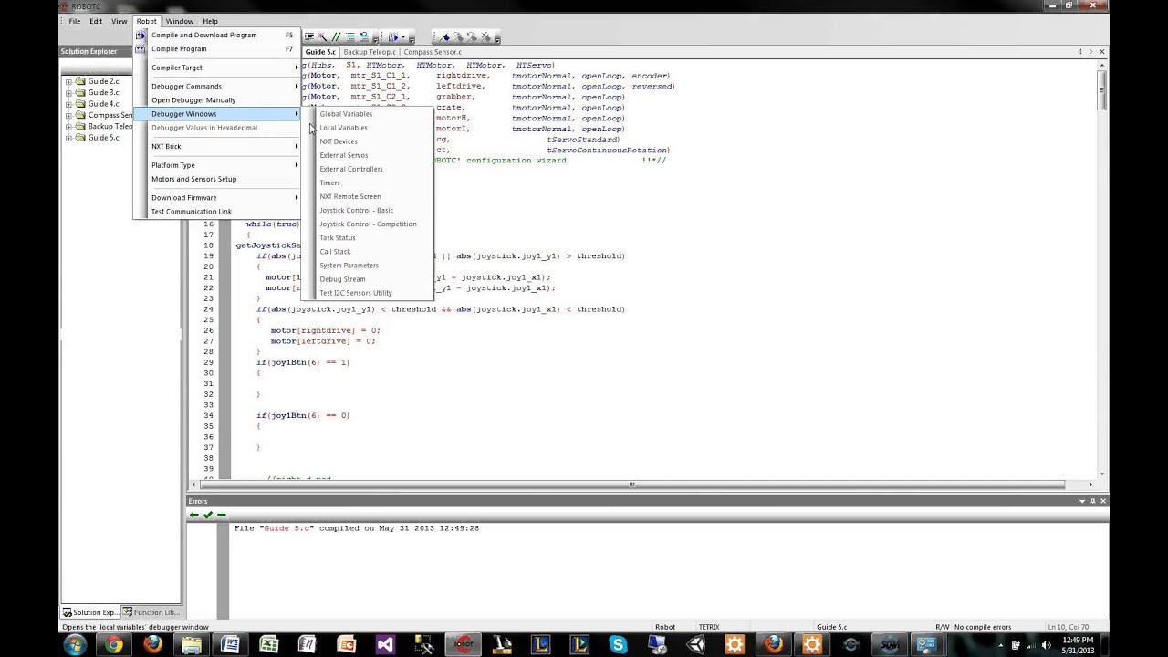RobotC Guide - TeleOp