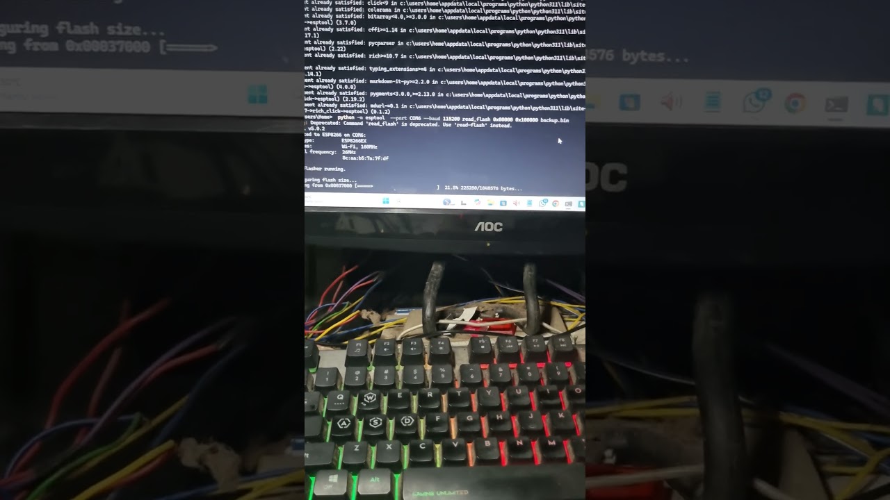 copying firmware from esp8266mod or 12E before flashing it with micro python