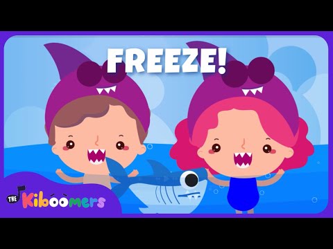 Shark Freeze Dance | The Kiboomers Kids Dance Songs & Nursery Rhymes
