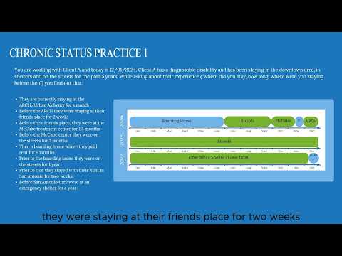 Determining Chronic Homelessness