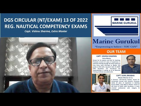 DGS Circular NT Exam 13 of 2022