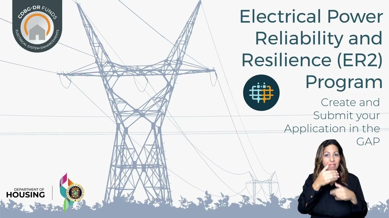 Electrical Power Reliability and Resilience Program - CDBG