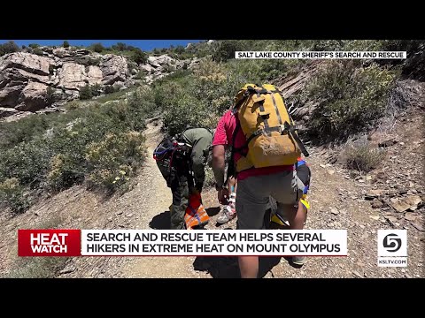 Search and rescue team saves multiple hikers in extreme heat on Mount Olympus