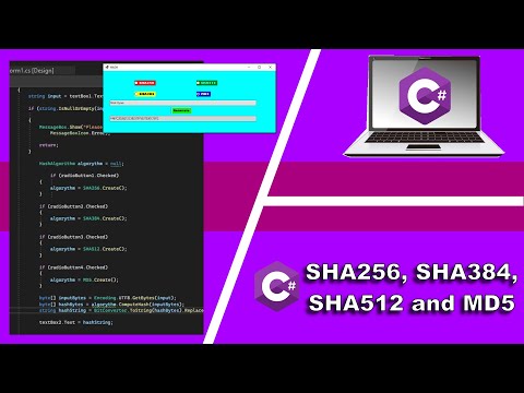 Hash Algorithm SHA256, SHA384, SHA512, and MD5