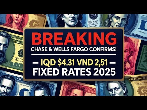🚨Chase & Wells Fargo Confirm Fixed IQD Rate at $4.31 – VND Hits $2.51🔥RV Breaking News You Must See!