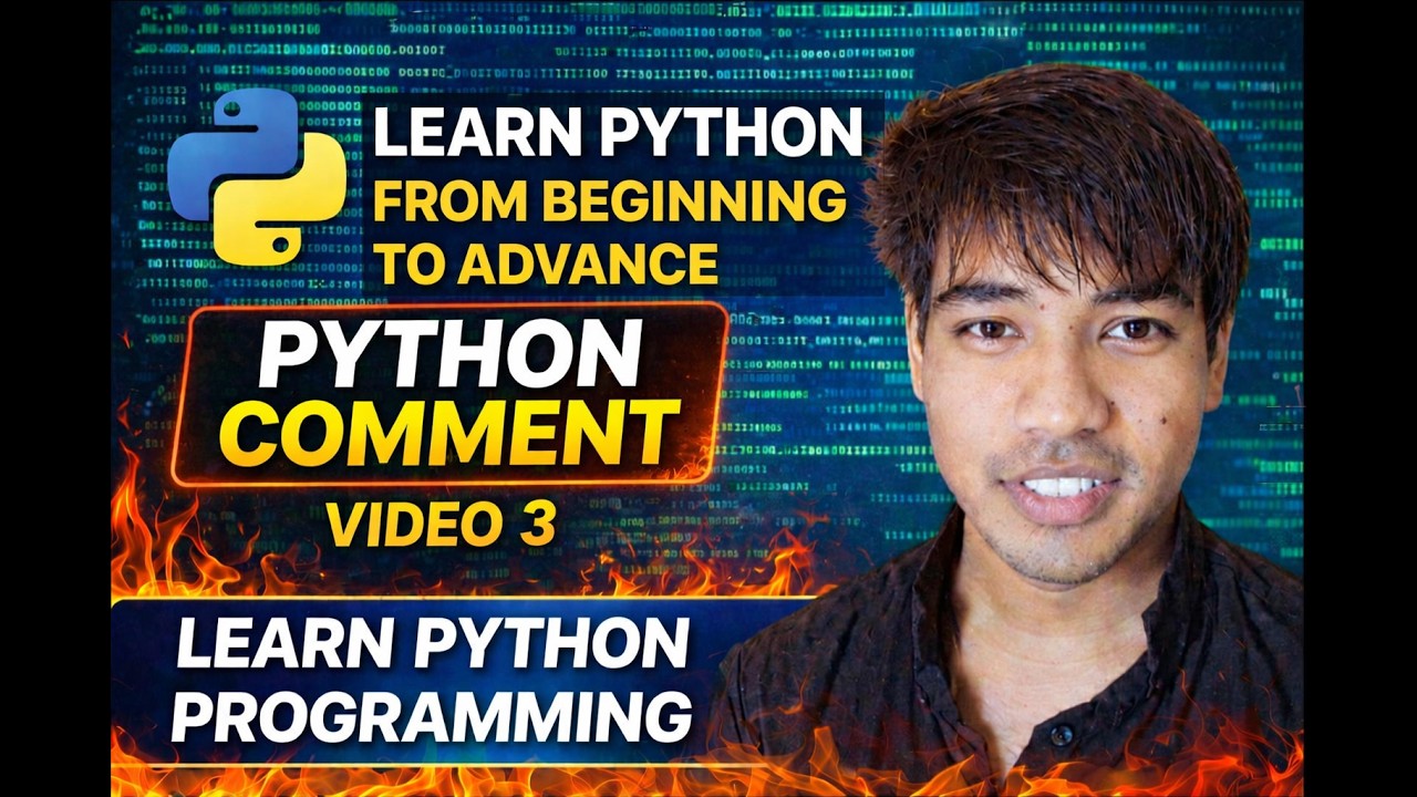 Python Comments Explained | Single Line & Multi Line Comments (Beginner Tutorial)