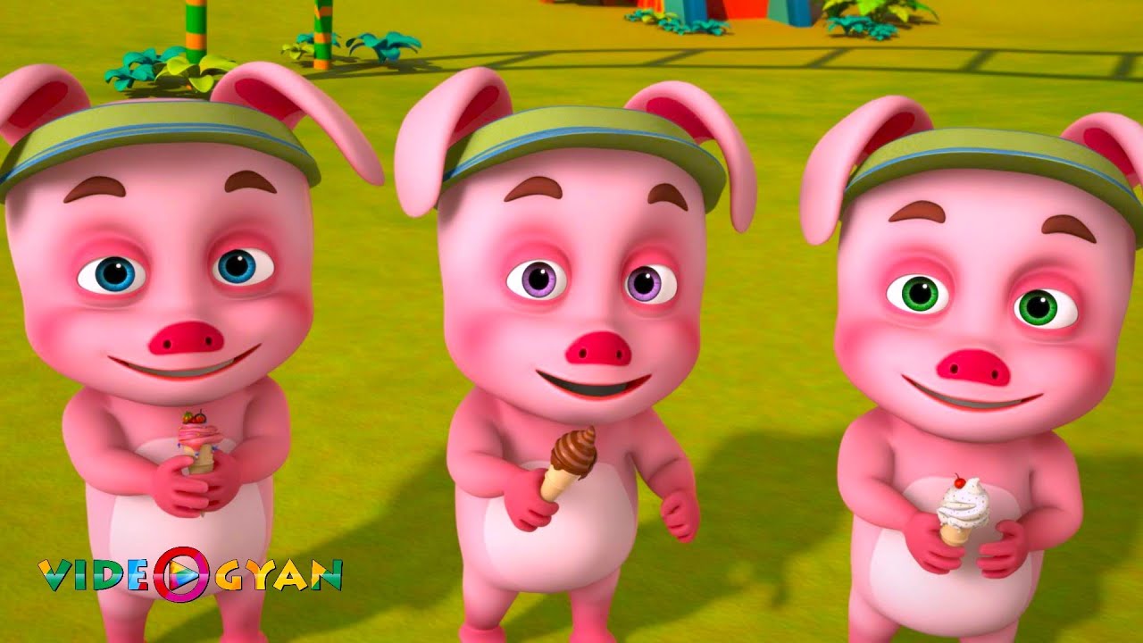 Three Little Pigs Went To A Fair | Oinkidz Songs | Nursery Rhymes & Kids Songs | Videogyan 3D Rhymes
